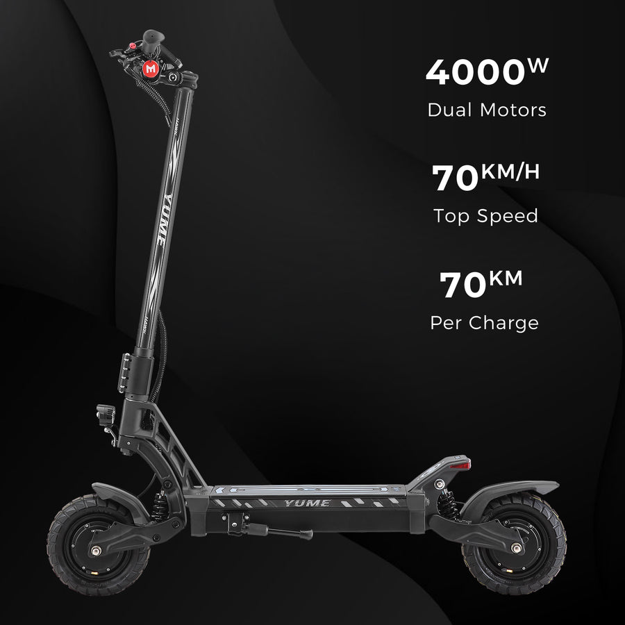 YUME Hawk Electric Scooter, 70KM/H 70KM 4000W, high performance – YUME ...