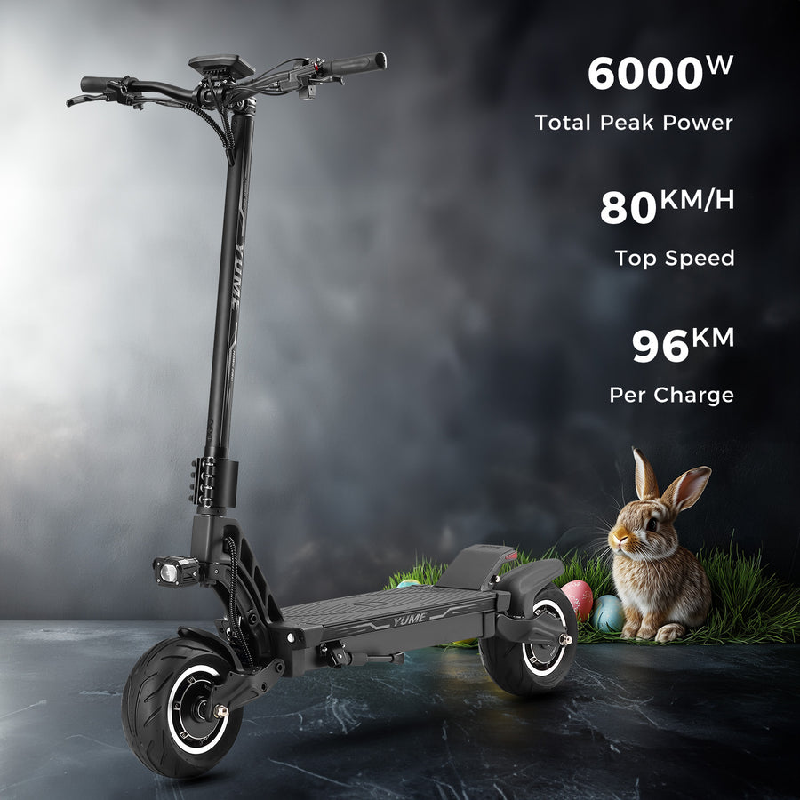 YUME Hawk Pro Wide Electric Scooter,80KM/H 96KM 6000W,high performance ...