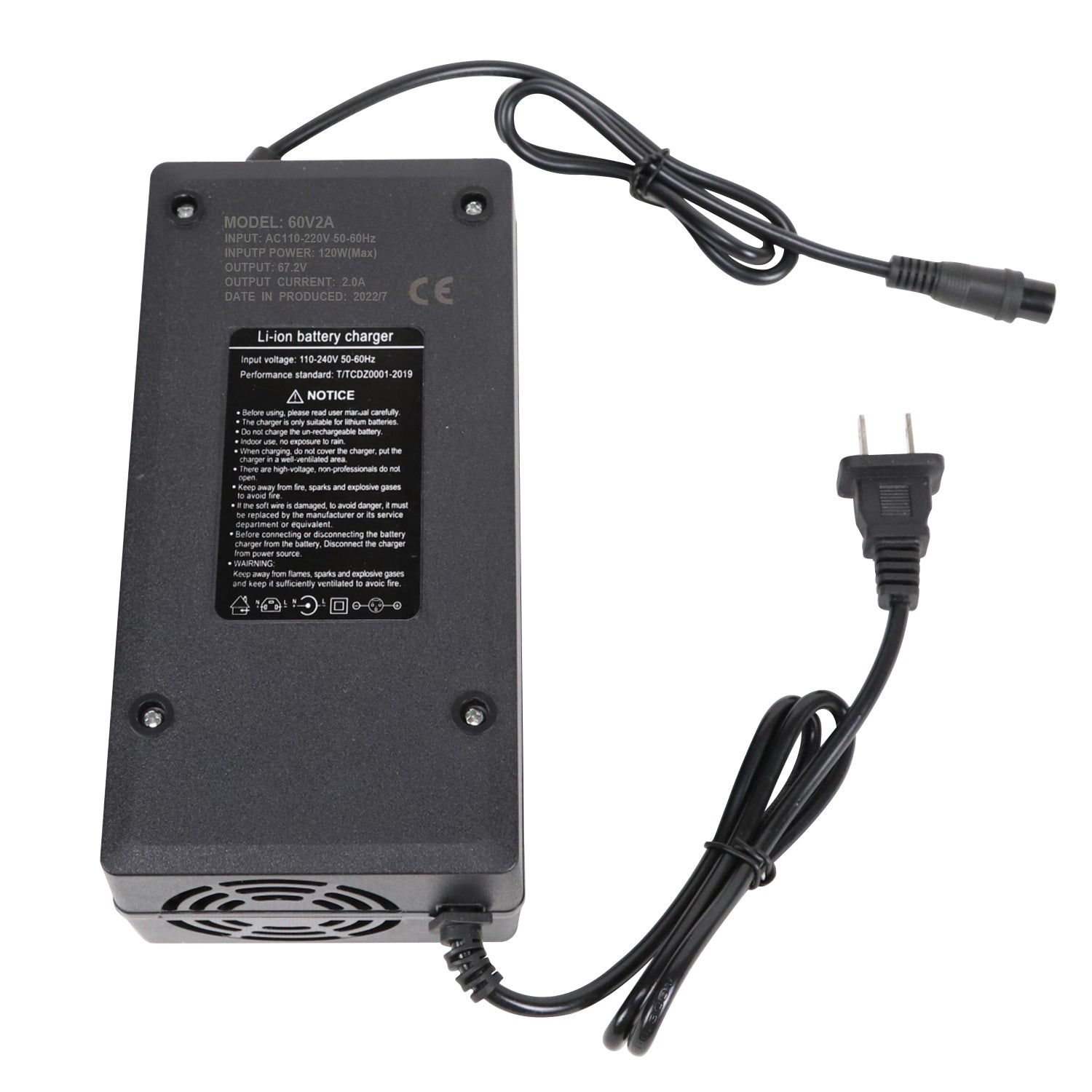 Charger 67.2V 2A Hawk Pro – YUME Scooters